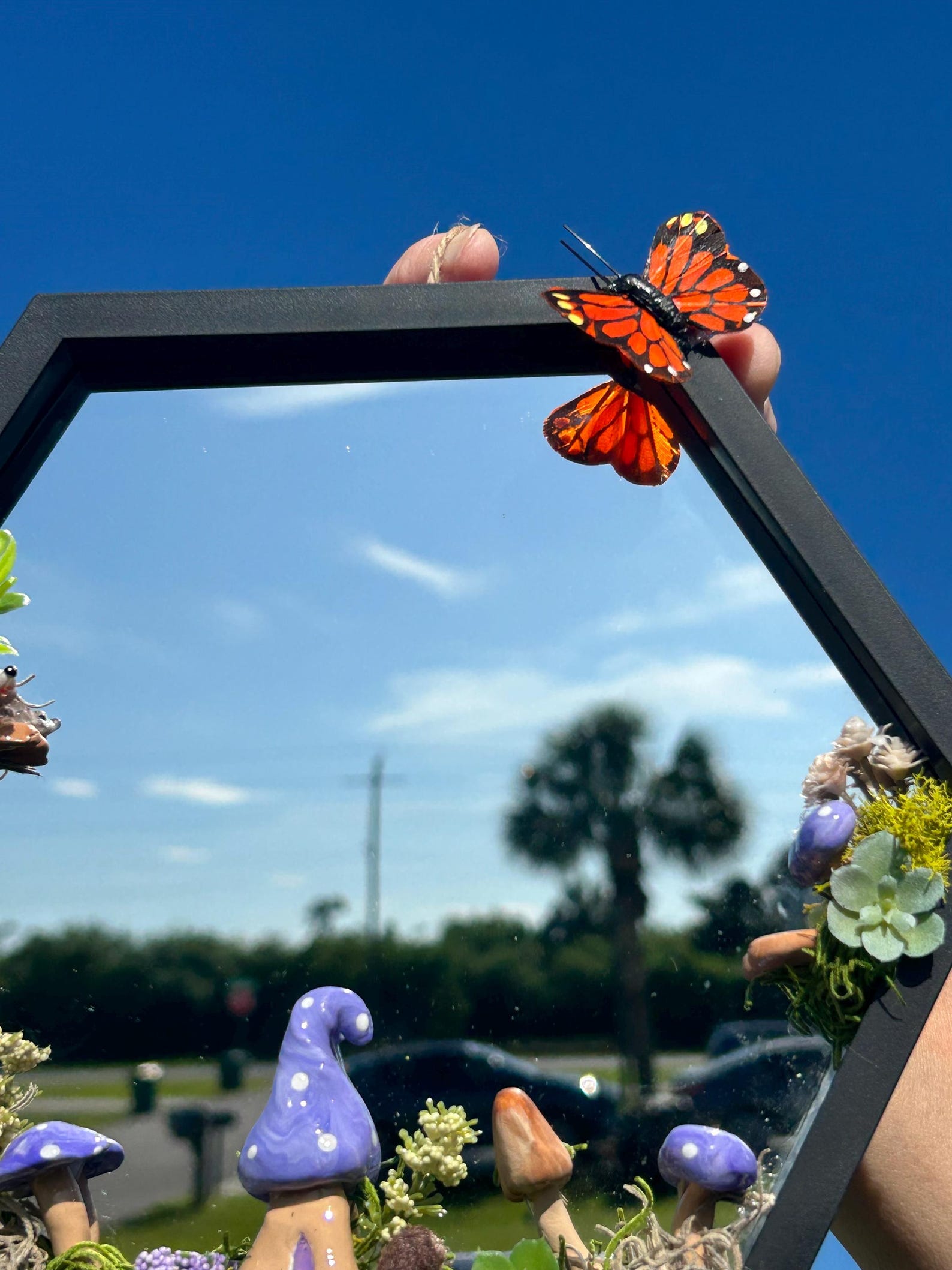 Magical Fairy Moss Mushroom Mirror, Fairy Garden Mirror, Beauty Mirror ...