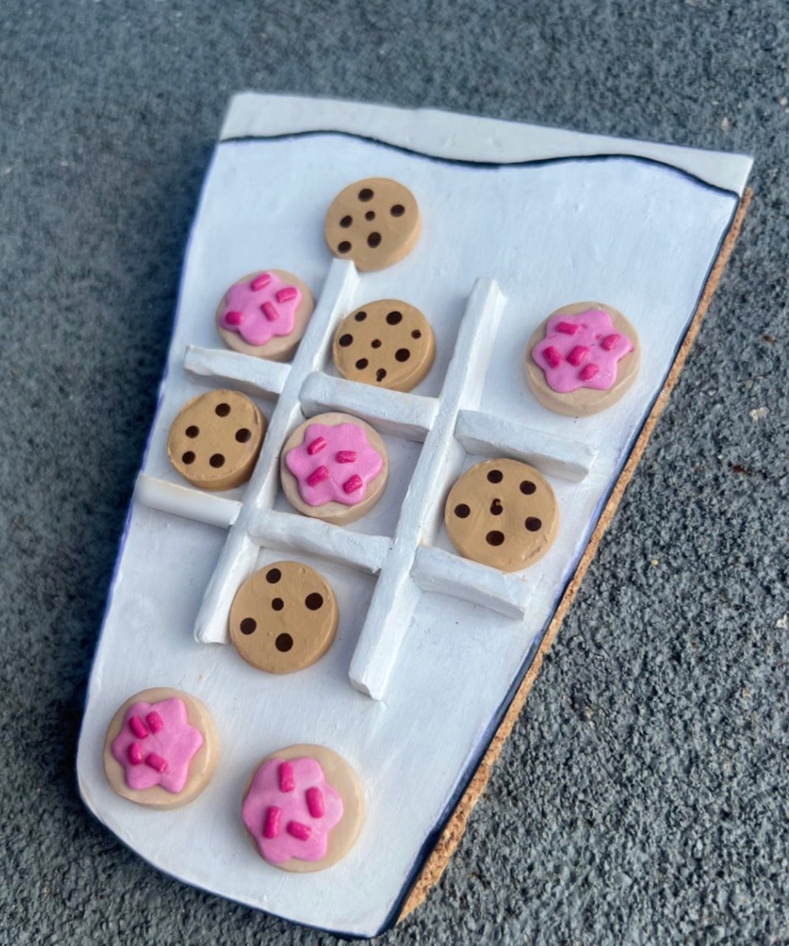 Polymer Clay Milk and Cookies, Centerpiece, Food Board Game, Coffee ...