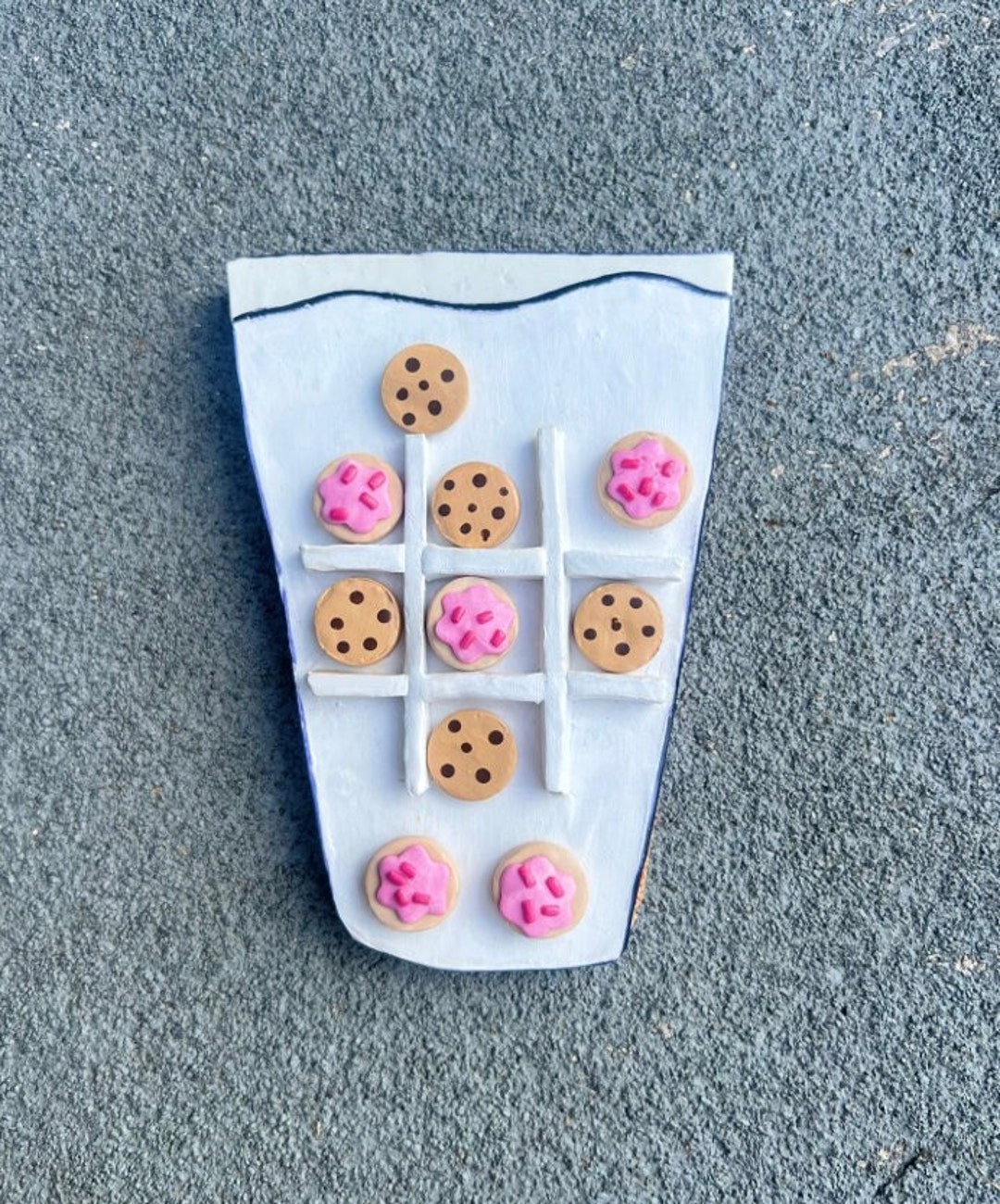 Polymer Clay Milk and Cookies, Centerpiece, Food Board Game, Coffee ...