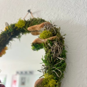 Magical Fairy Moss Mushroom Mirror, Fairy Garden Mirror, Beauty Mirror ...