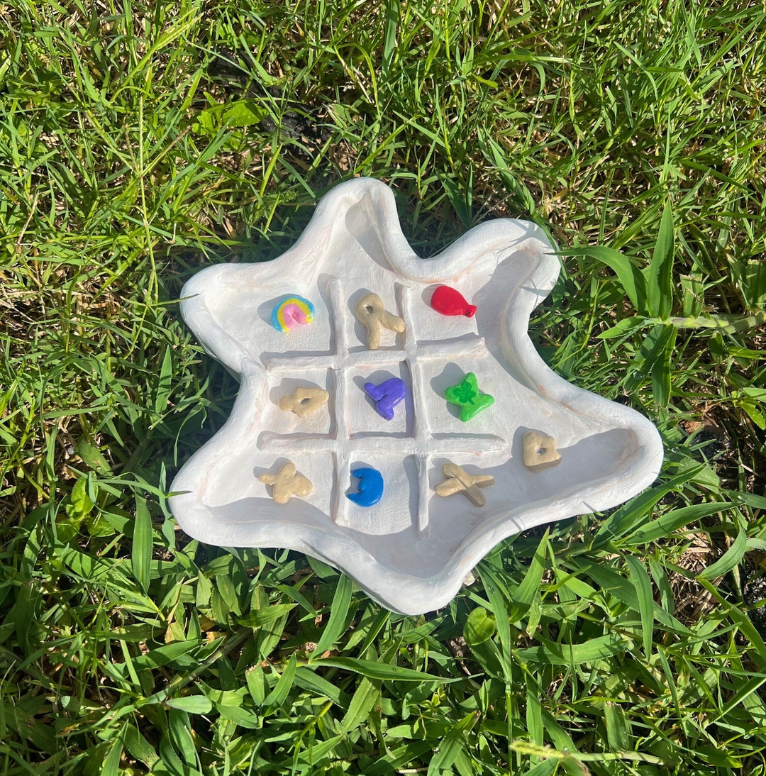 Polymer Clay Tic Tac Toe Board, Lucky Charm Tic Tac Toe, Cereal, Coffee ...