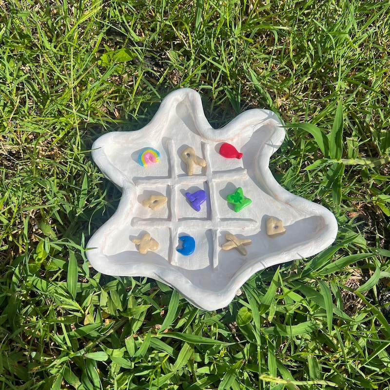 Clay Tic Tac Toe Board - Etsy Clay Tic Tac Toe Board - Etsy