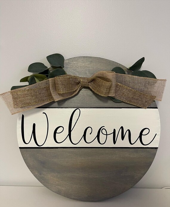 Welcome Circle Sign | Etsy
