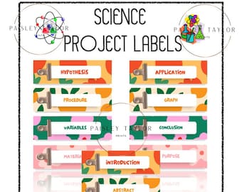 Science Fair Board Labels - Etsy