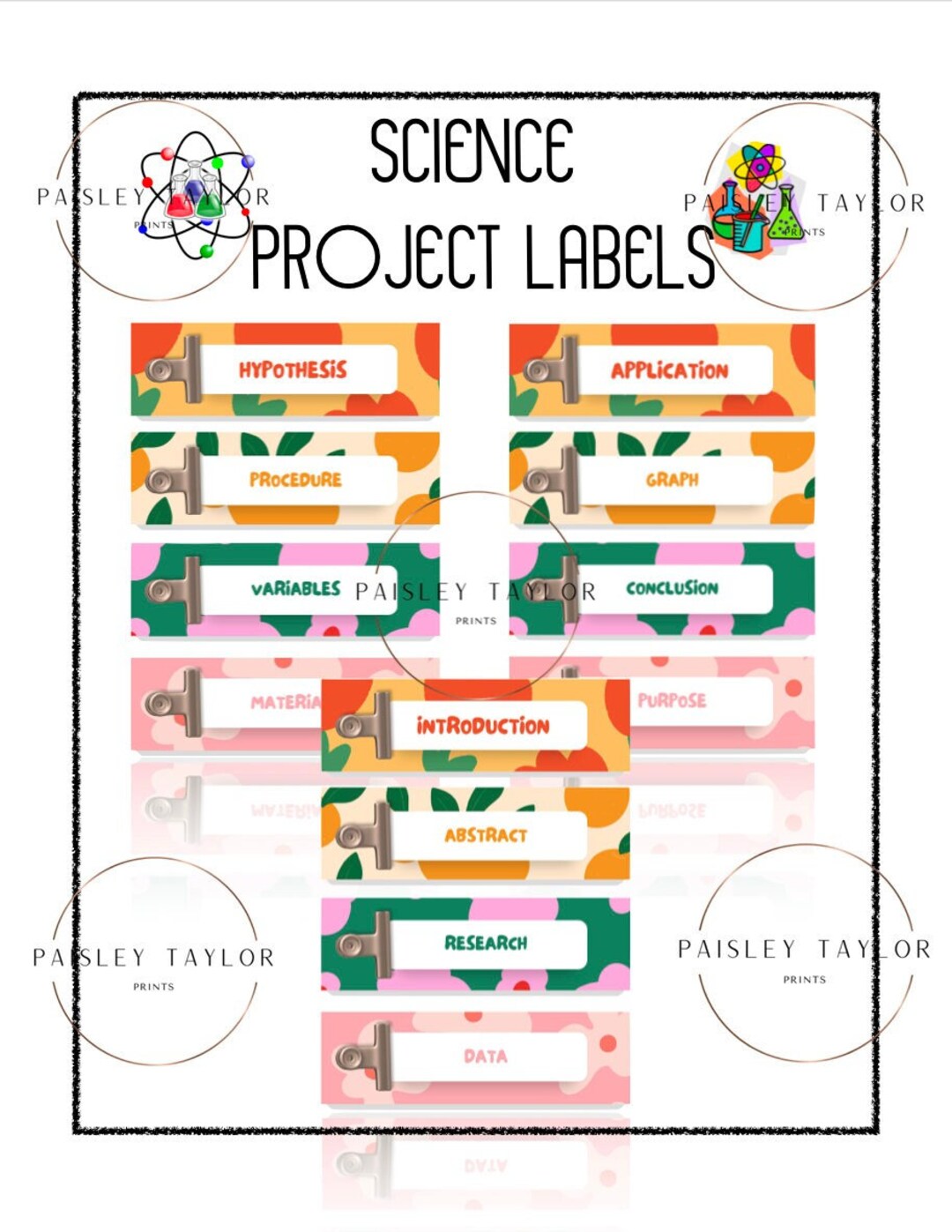 Science Fair Board Labels - Etsy