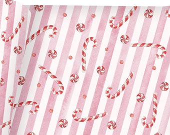 Candy Cane Gift Wrap - Etsy