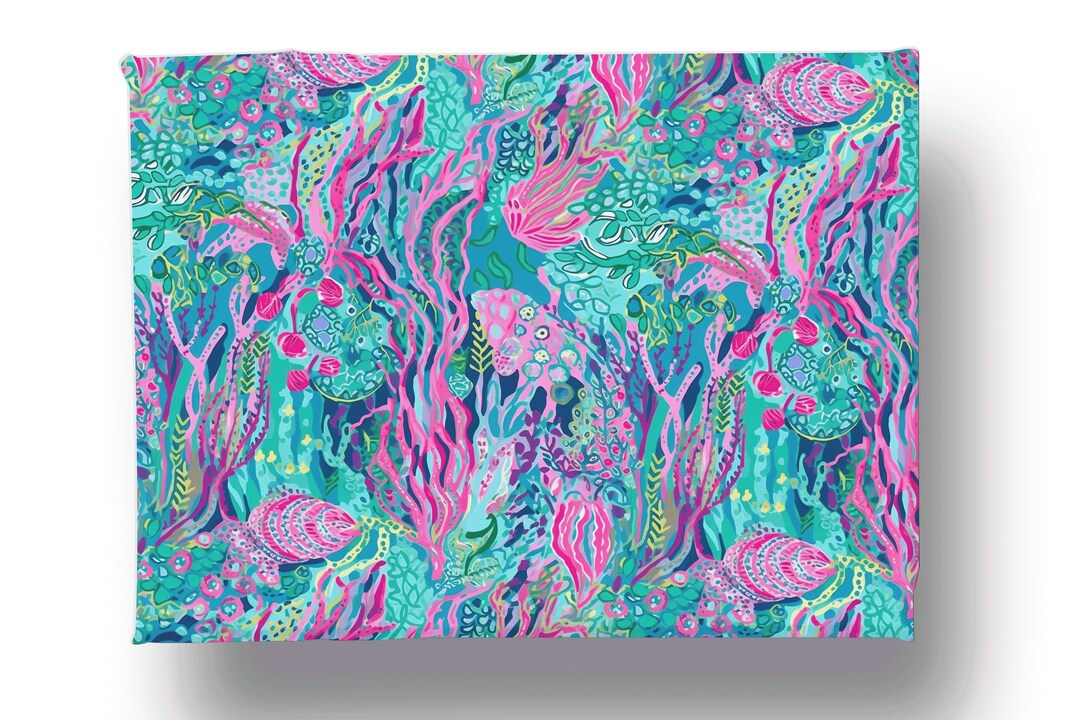 Preppy Wrapping Paper: Sea Life Soirée gift Wrap Birthday - Etsy