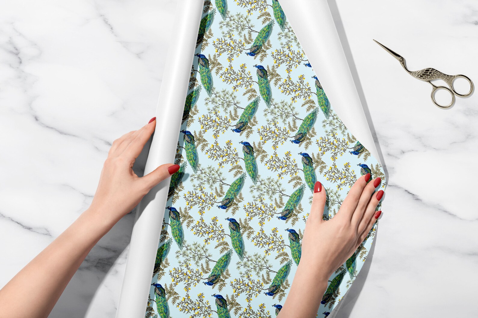 Chinoiserie Wrapping Paper SET: 5 Sheets of Each 25 Sheets | Etsy