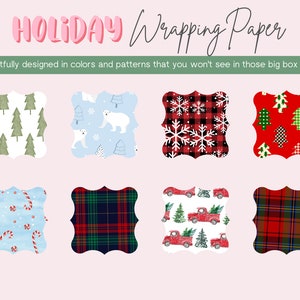 Girls Christmas Wrapping Paper: Christmas Unicorn gift Wrap, Birthday ...