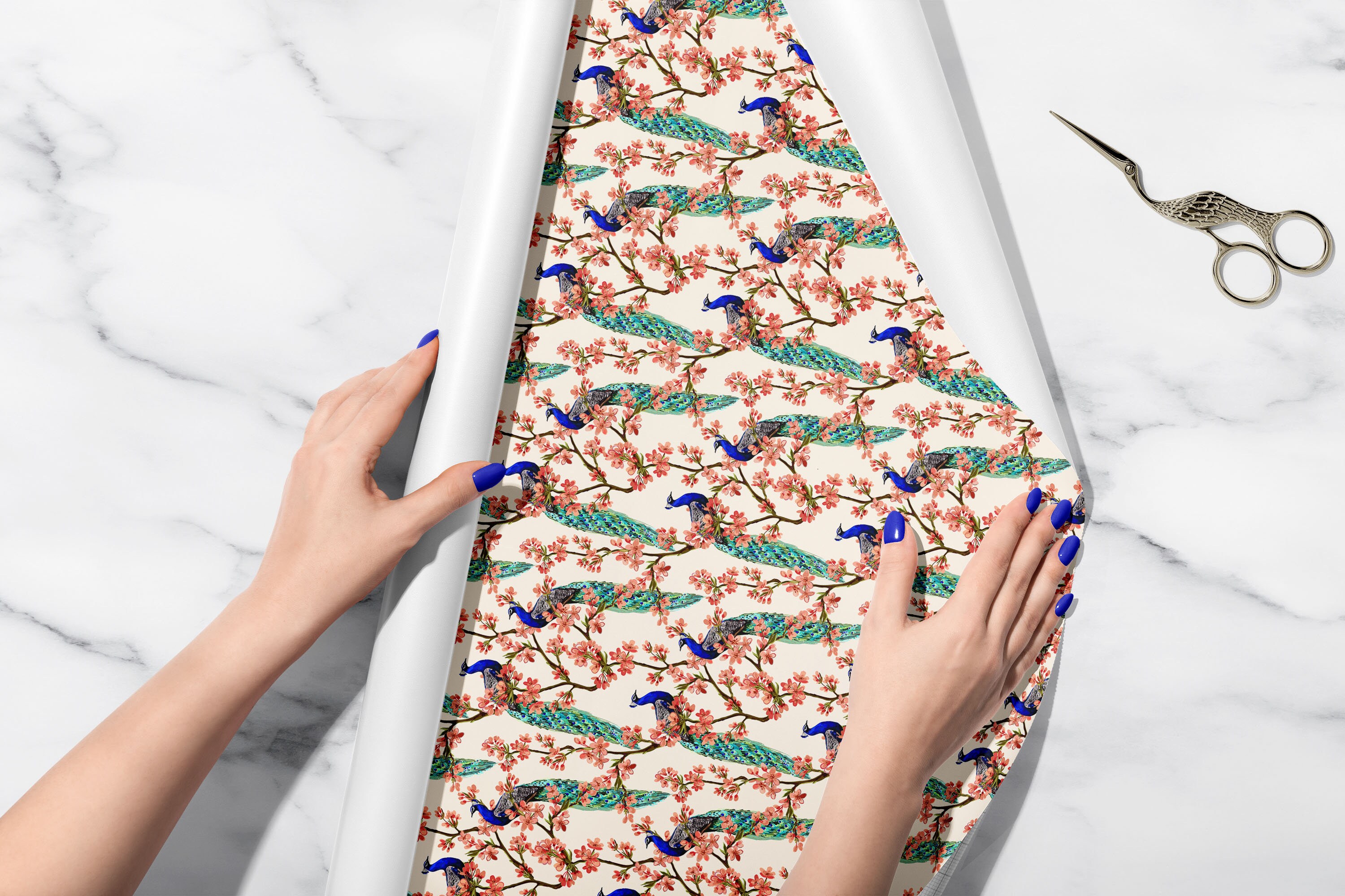 Chinoiserie Wrapping Paper SET: 5 Sheets of Each 25 Sheets - Etsy