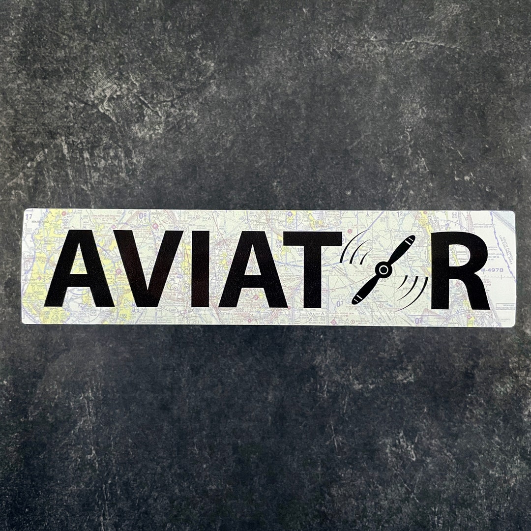 Aviator Sticker for Pilot Decal for Car Window Aviation Gift for Flight ...