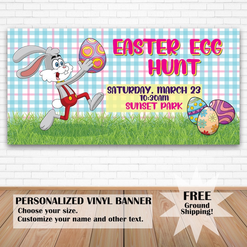 Easter Egg Banner - Etsy
