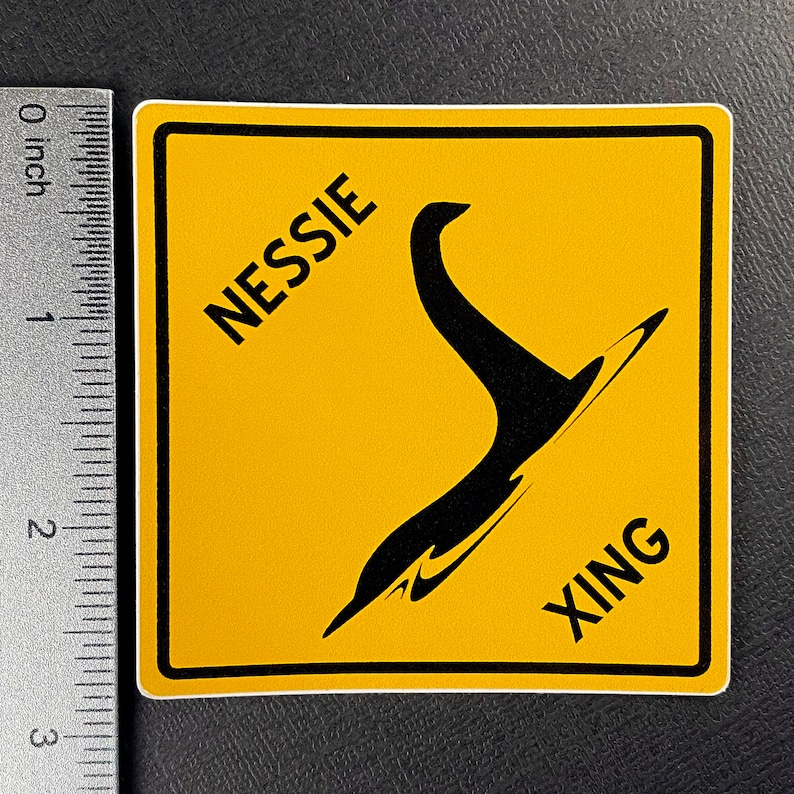Nessie Sticker for Laptop, Loch Ness Monster Sticker for Water Bottle ...