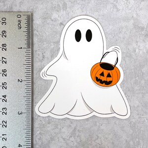 Spooky Ghost Sticker for Halloween, Cute Ghost Decal for Car Laptop ...