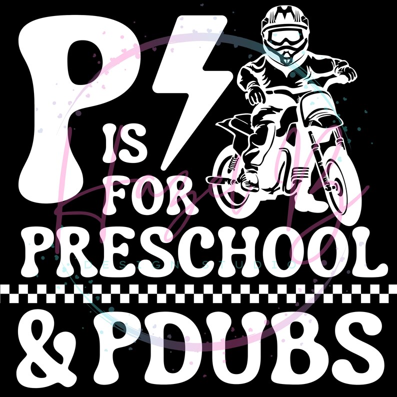 P is for Preschool and Pdubs PNG SVG - Etsy Australia