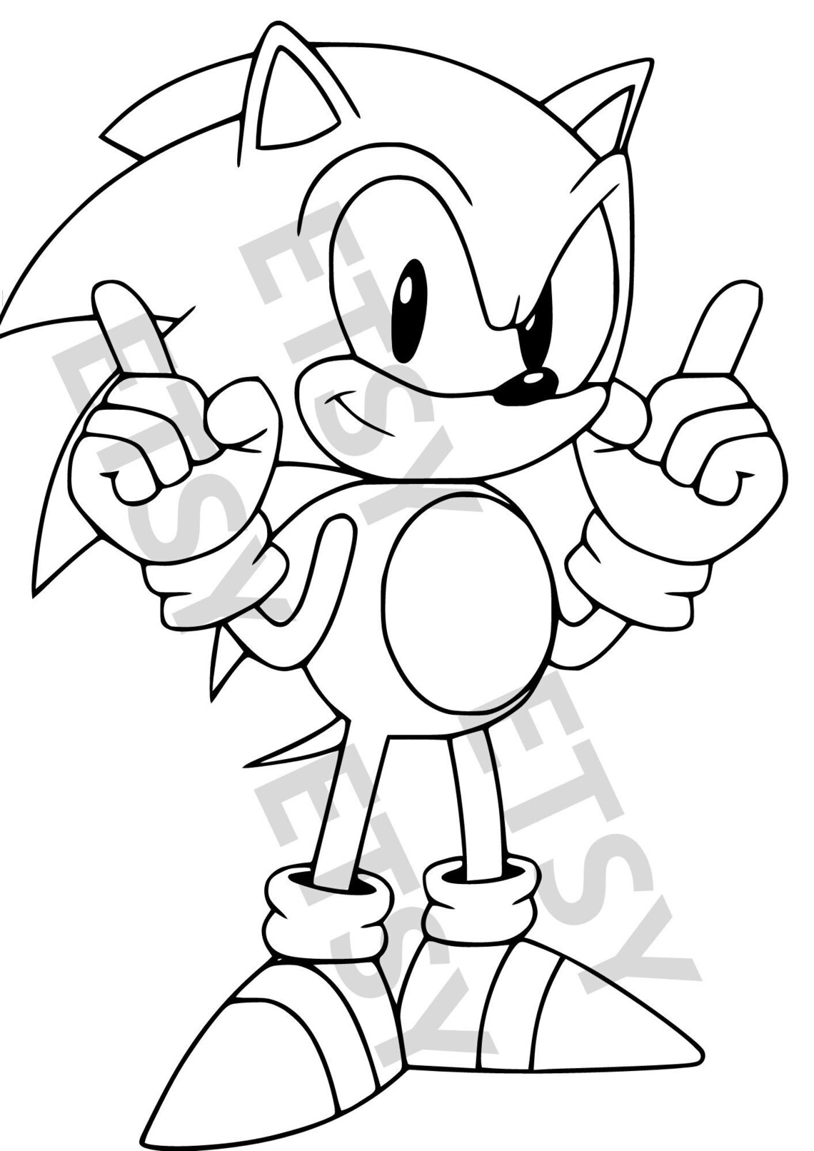 Coloring Adventures: the World of Sonic - Etsy