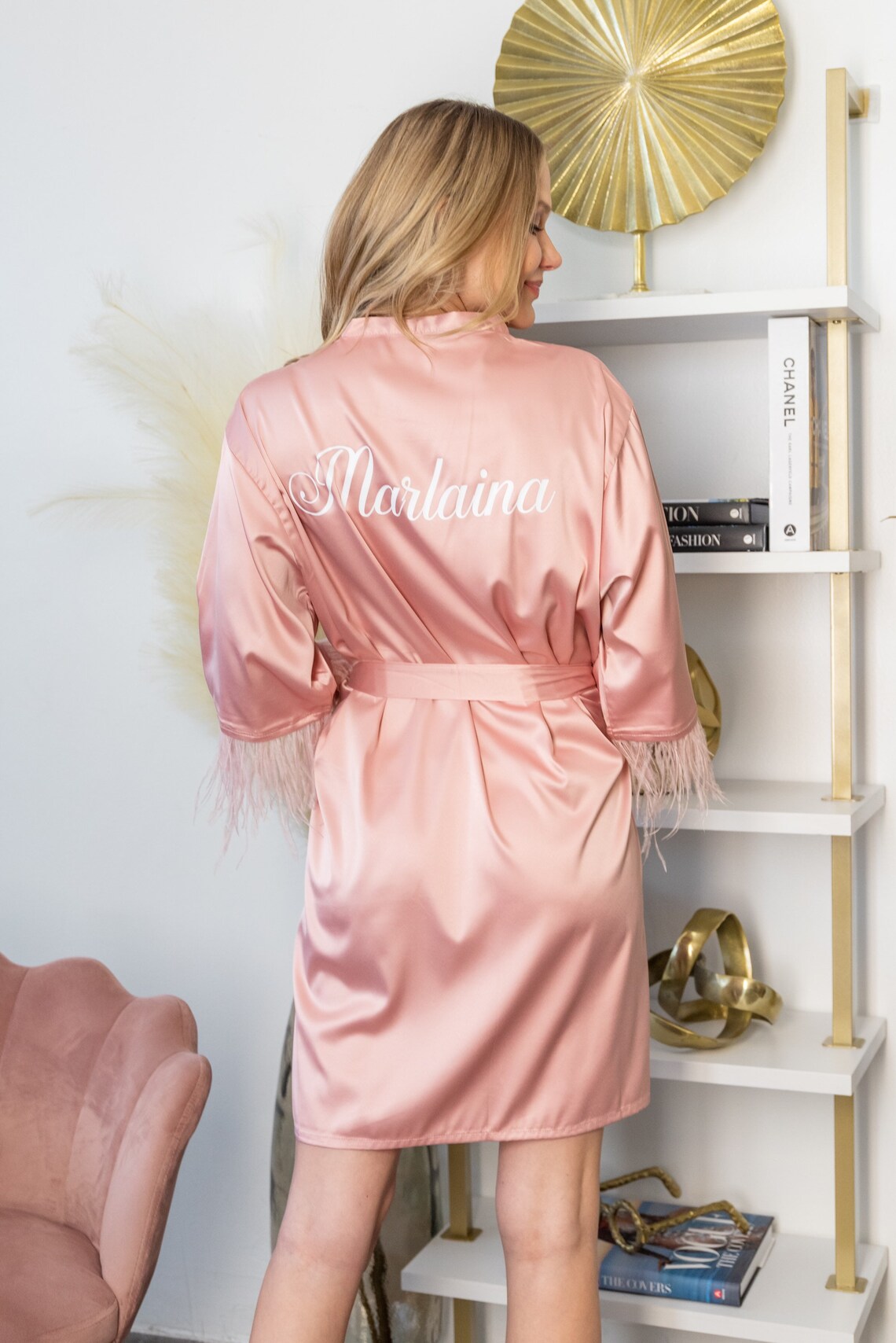 Feather Sleeves Robes Bridesmaid Robes Pajamas Pjs - Etsy