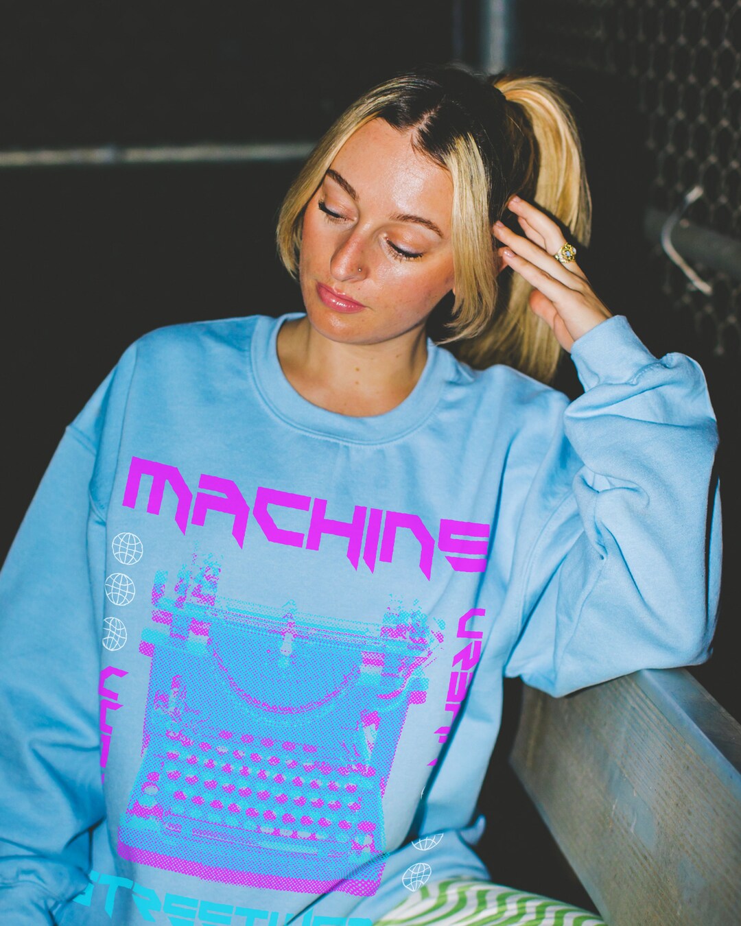 Vintage 90s Style Graphic Grunge Crewneck Sweatshirt, Grunge Clothing ...