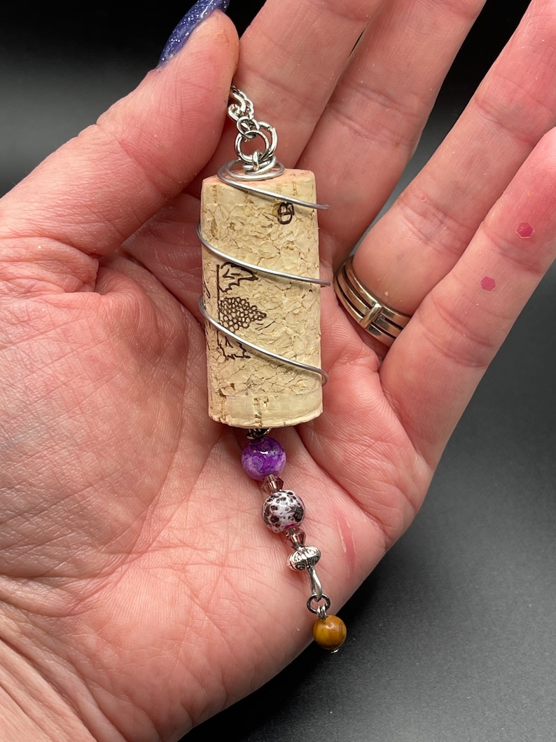 Repurposed Wine Cork Key Chain - Etsy