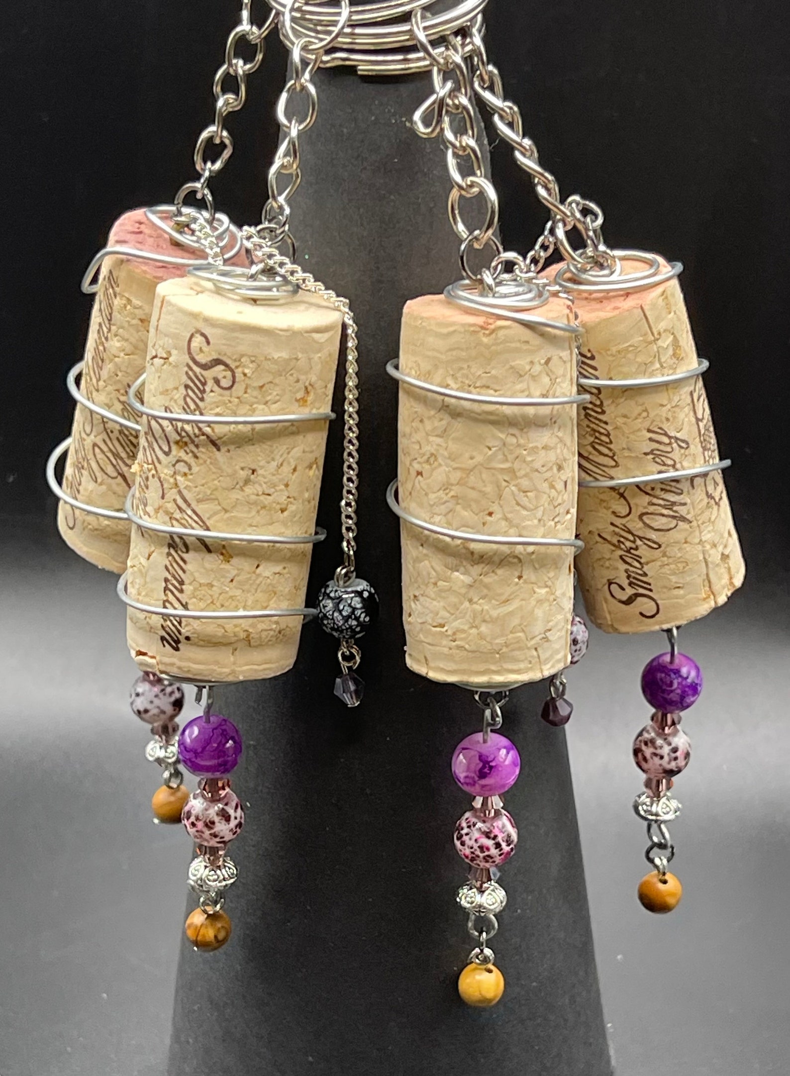 Repurposed Wine Cork Key Chain - Etsy