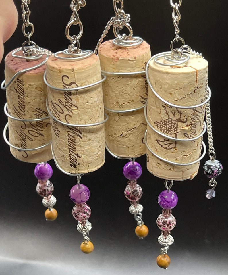 Repurposed Wine Cork Key Chain - Etsy
