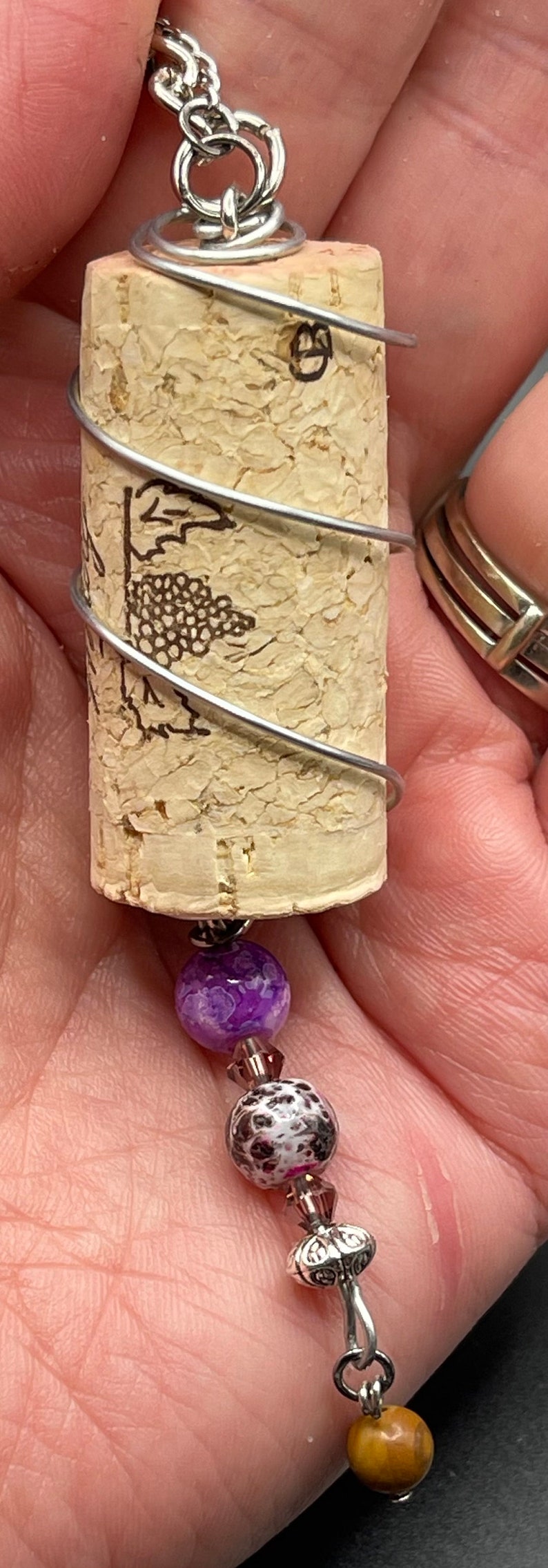 Repurposed Wine Cork Key Chain - Etsy