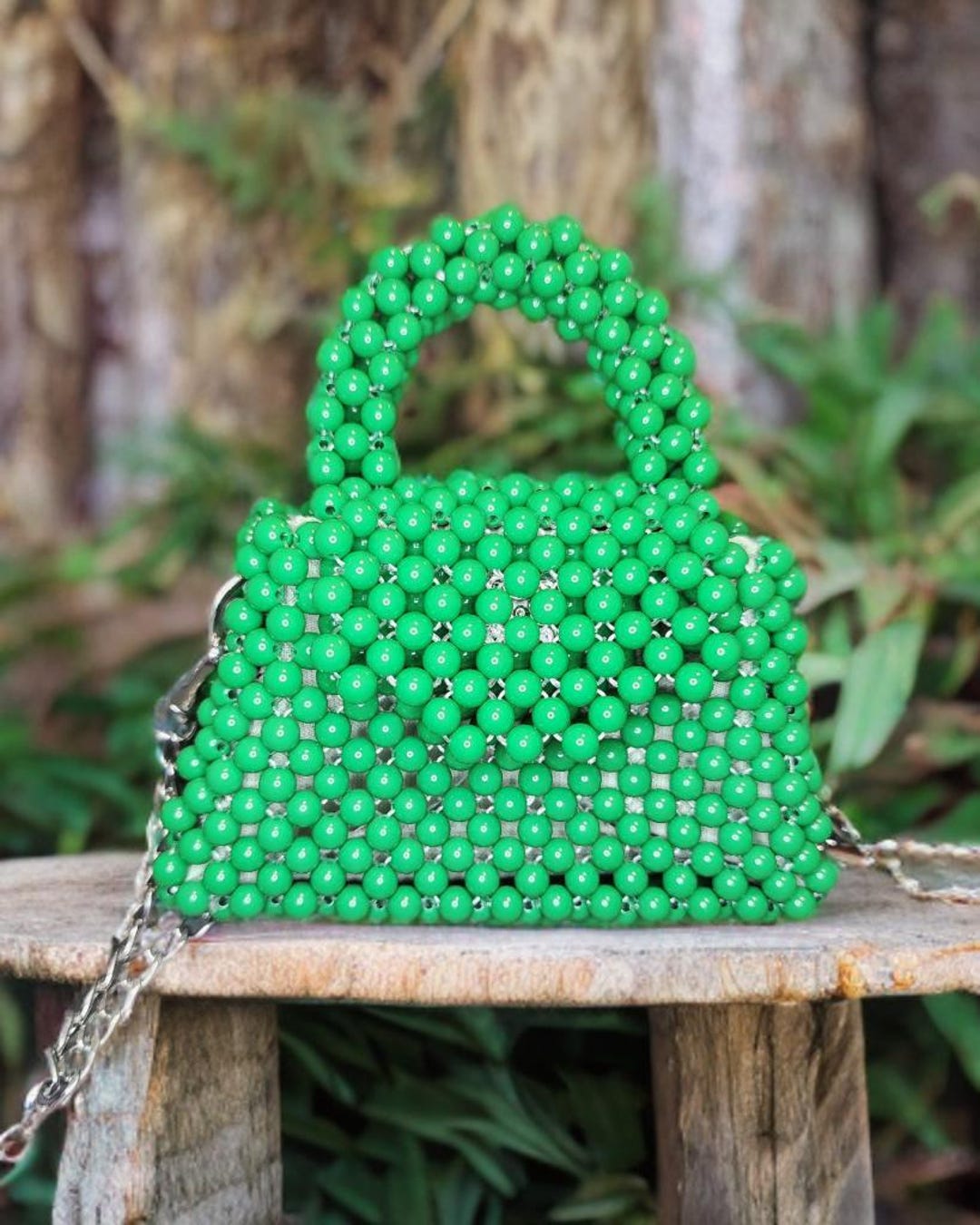 Handwoven Mini Beaded Purse • Beaded Top Handle Bag - Etsy