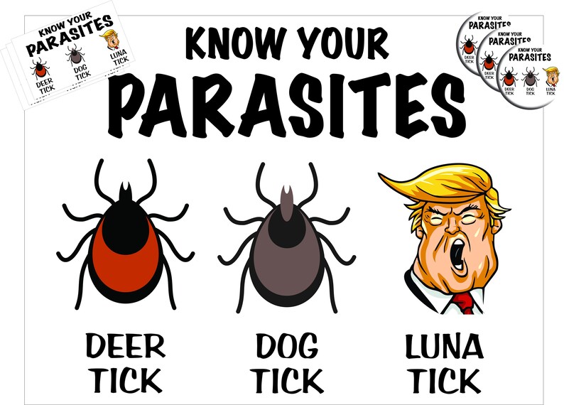 Trump the Parasite Yard Signs Come With 3 FREE Stickers and 3 FREE Pin ...