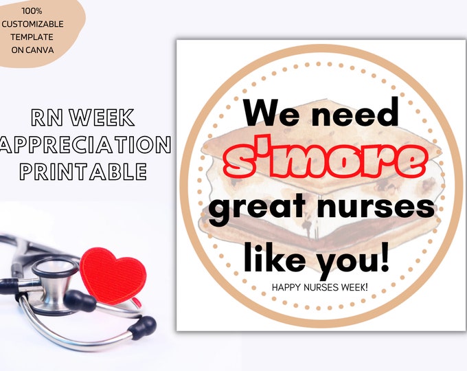 Nurses Week Survival Kit Template & Printable - RN Week - Healthcare ...