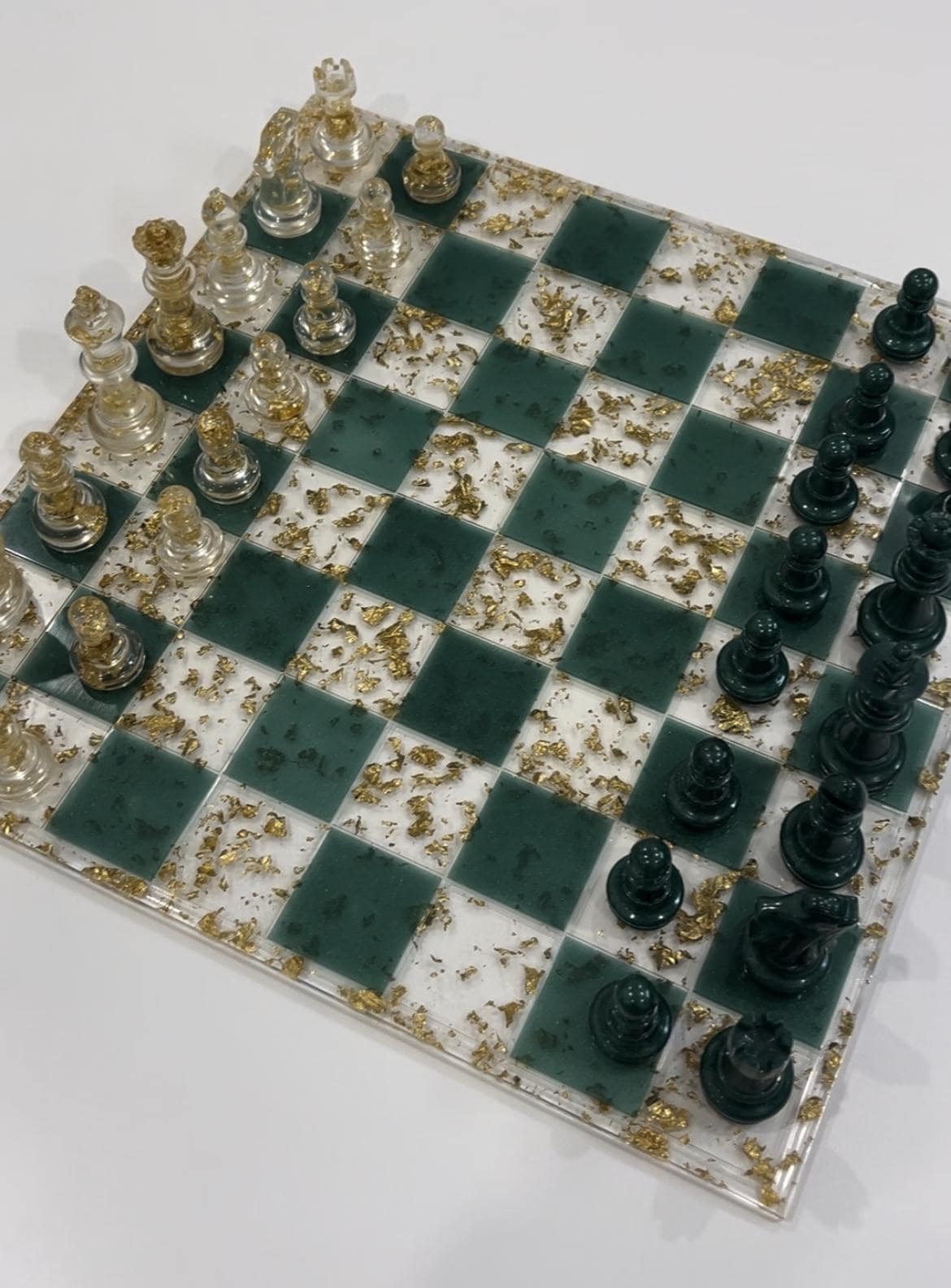 Customizable Resin Chess Board Set - Etsy
