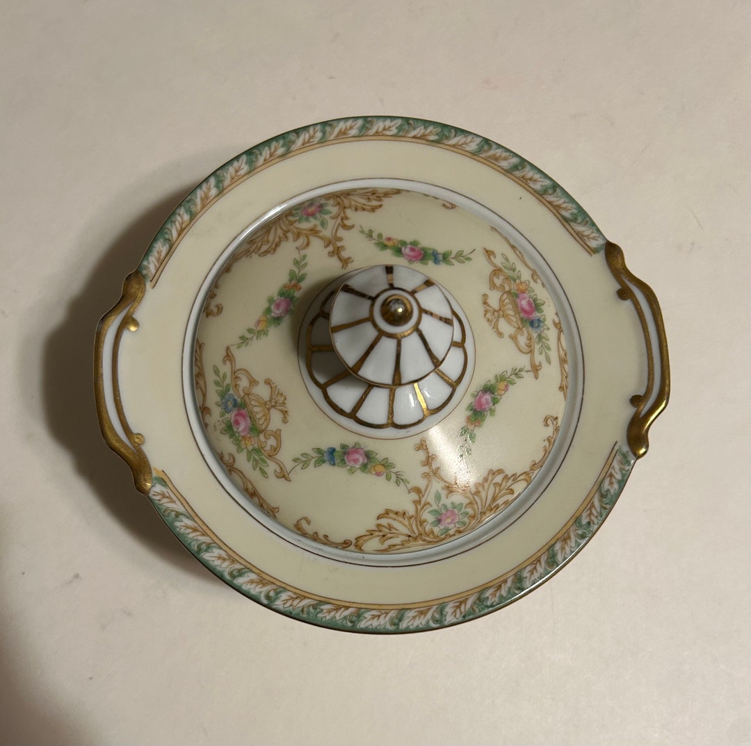 Noritake M Pre-1940 Sugar W/lid Hand-painted Gilt Intact Detailed ...
