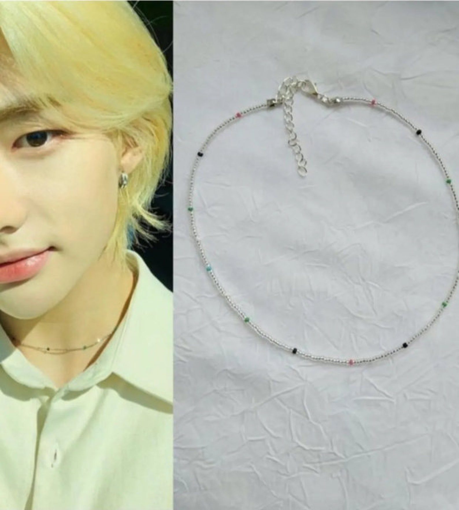 Stray Kids Hyunjin Felix No Easy Inspired Beads Beaded Necklace. STRAY ...