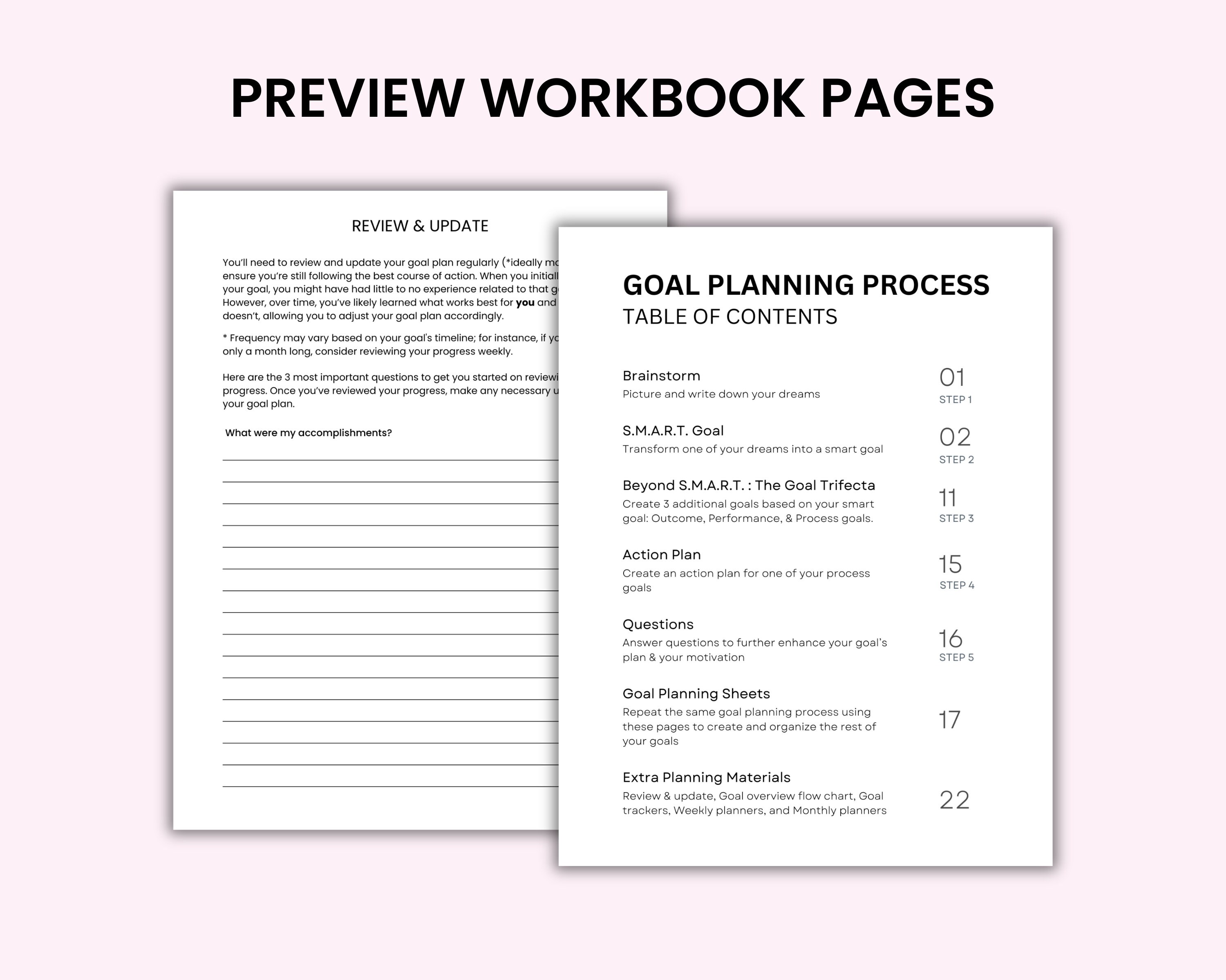 Goal Planning Workbook, Goal Planner, Goal Planning, Goal Planning ...