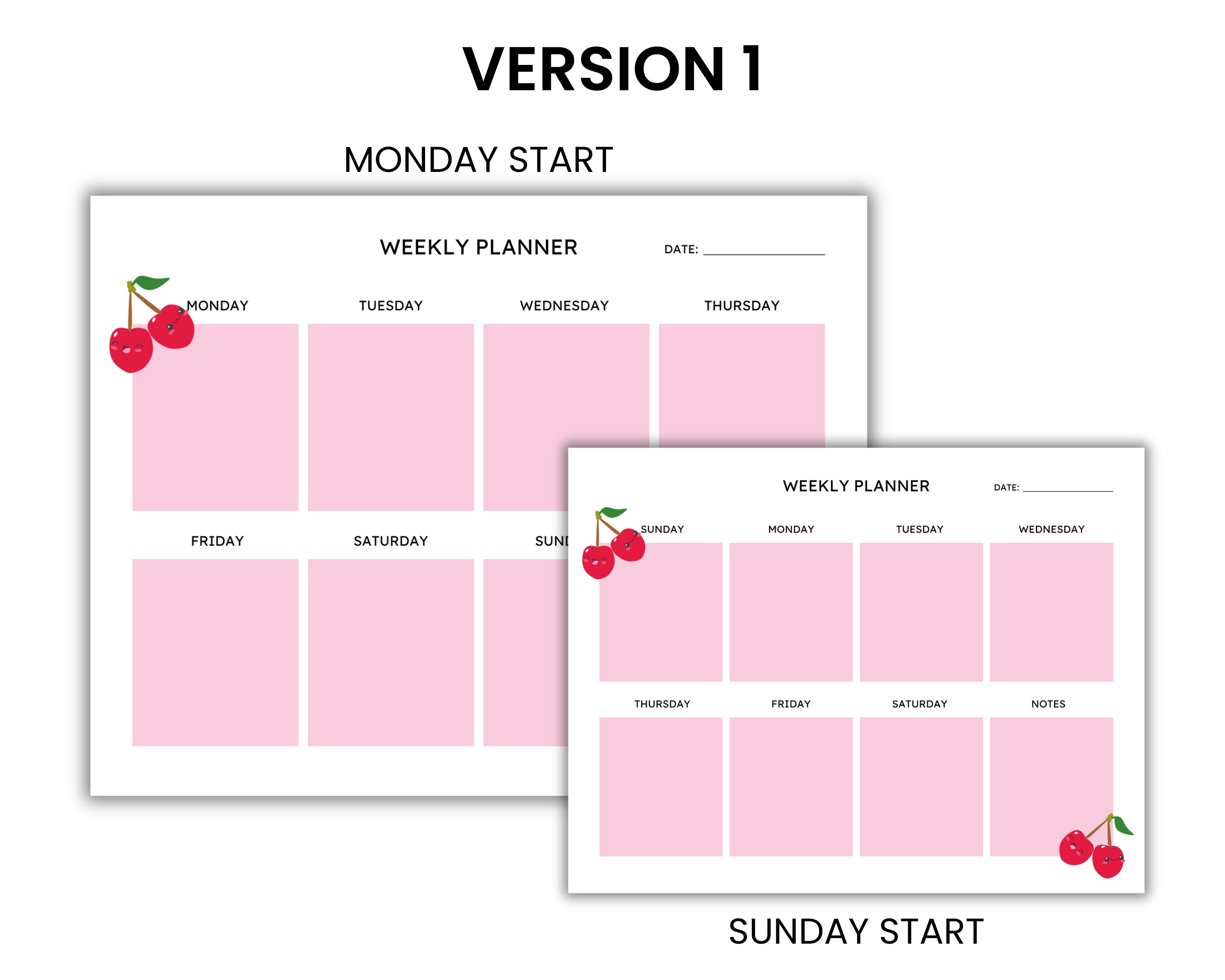 Weekly Planner | Cute Weekly Planner | Weekly Planner Printable ...