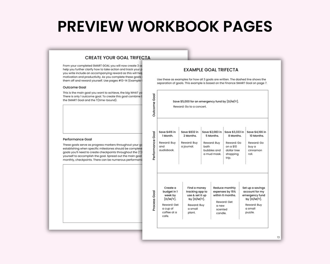 Goal Planning Workbook, Goal Planner, Goal Planning, Goal Planning ...