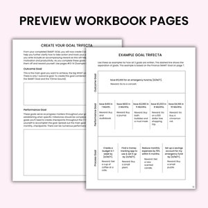 Goal Planning Workbook, Back to School, School Must Haves, Academic ...