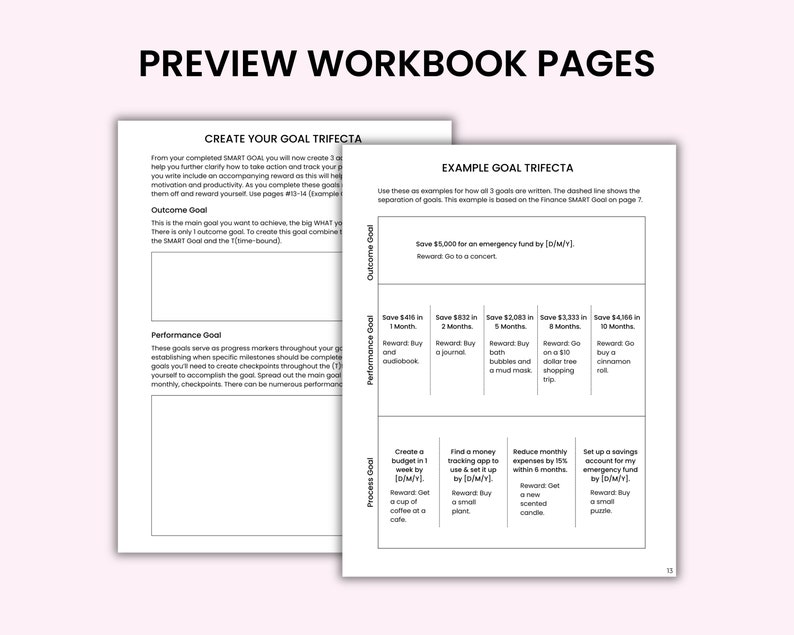 Goal Planning Workbook, Back to School, School Must Haves, Academic ...