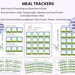 Editable Meal Tracker, Meal Tracker, Meal Organizer, Meal Planner ...