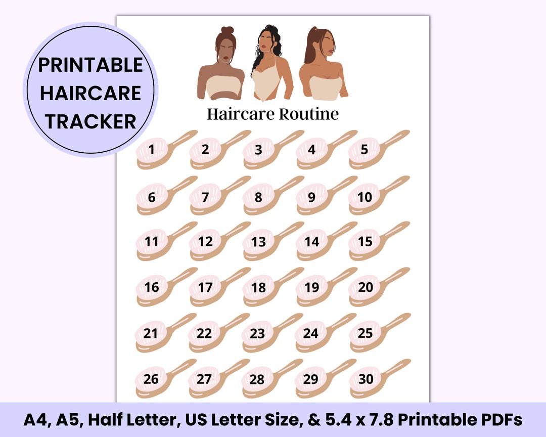 Haircare Routine, Haircare Tracker, Haircare Reminder, Haircare Planner ...