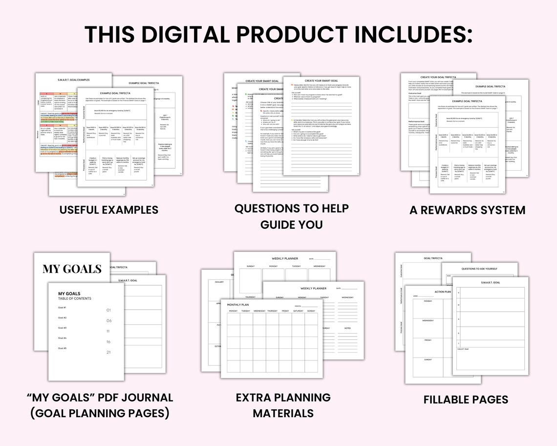 Goal Planning Workbook, Goal Planner, Goal Planning, Goal Planning ...