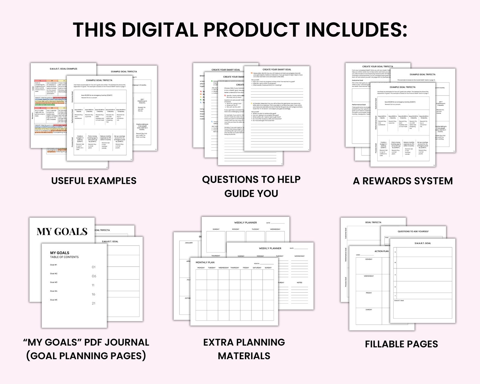 Goal Planning Workbook, Back to School, School Must Haves, Academic ...