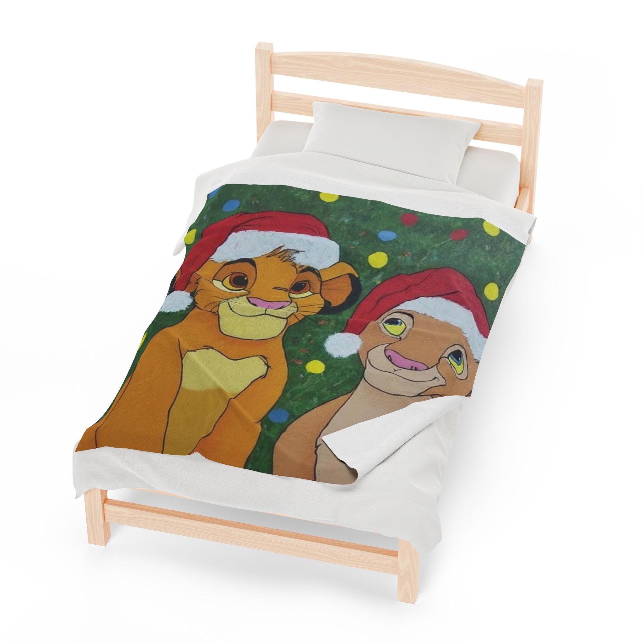 Simba and Nala Say Merry Christmas - Etsy