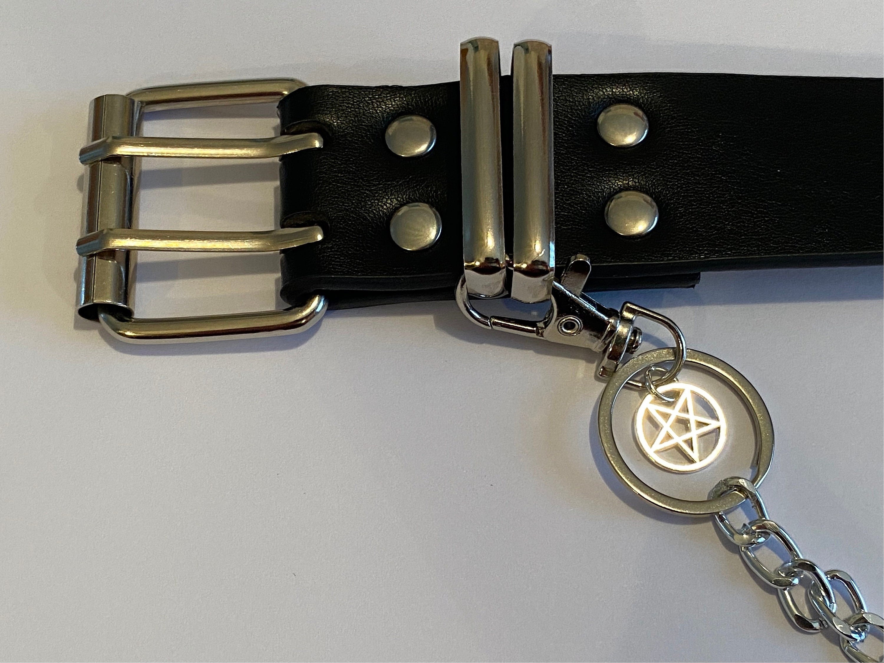 Metal Grommets Belt, Punk, Gothic, Emo, Motorbiker, Rocker Belt ...