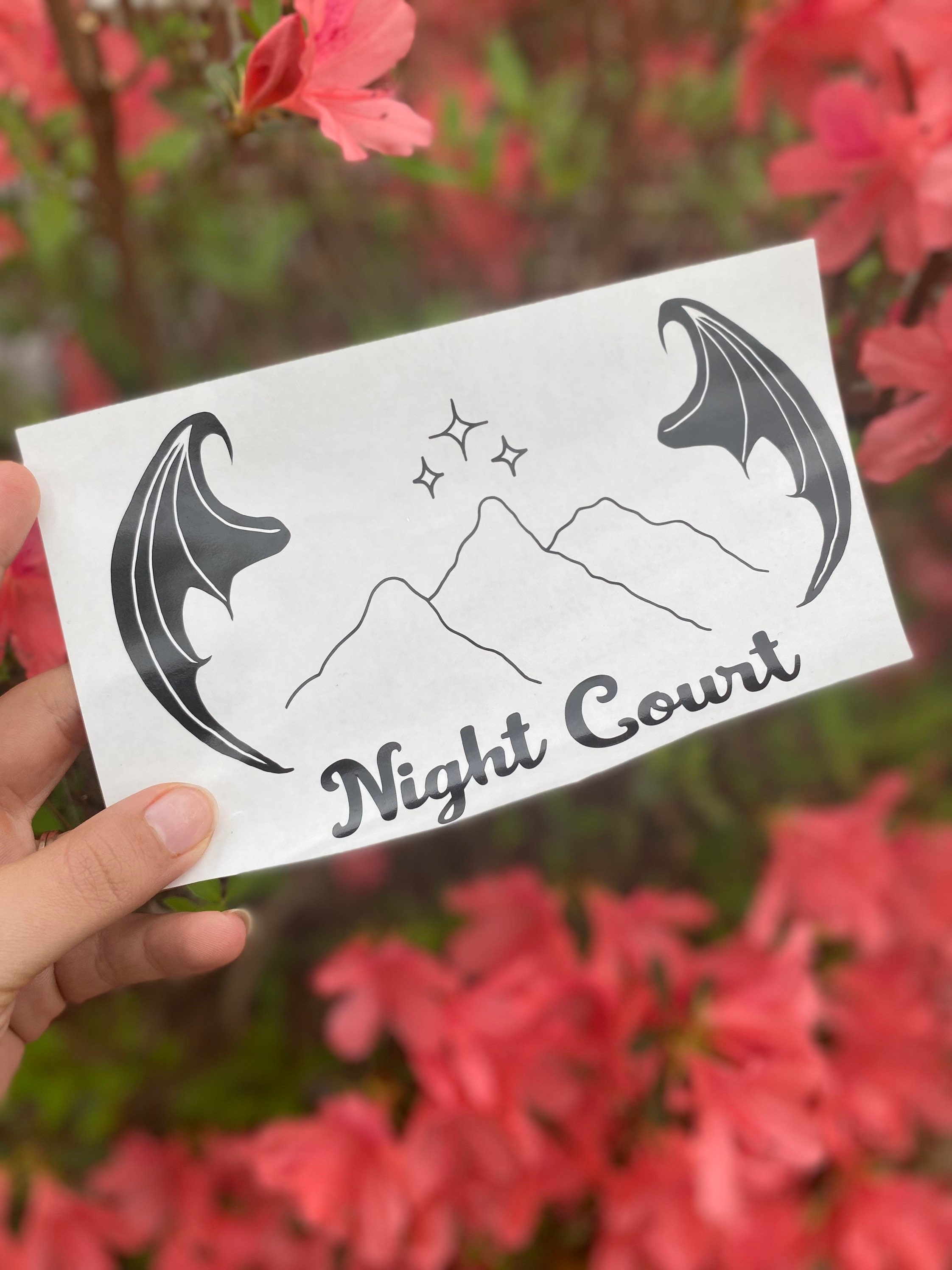 Night Court ACOTAR Sticker, Velaris Insignia, Solar Courts - Etsy