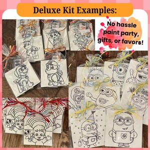 Rapunzel Birthday Paint Party | Paint Kit | Party Favors | Pre-drawn ...