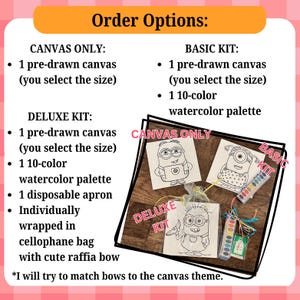 Rapunzel Birthday Paint Party | Paint Kit | Party Favors | Pre-drawn ...