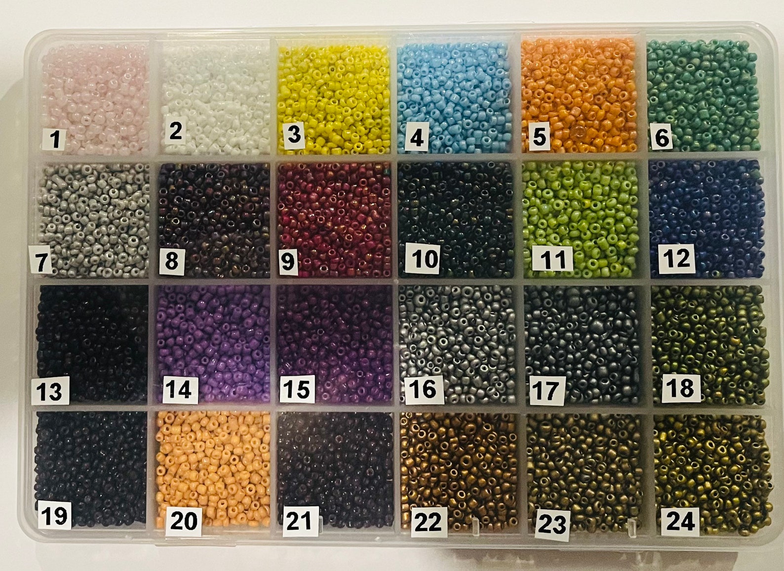 Cancer Support Awareness, 6 Inch Seeded Bead Bracelet. - Etsy