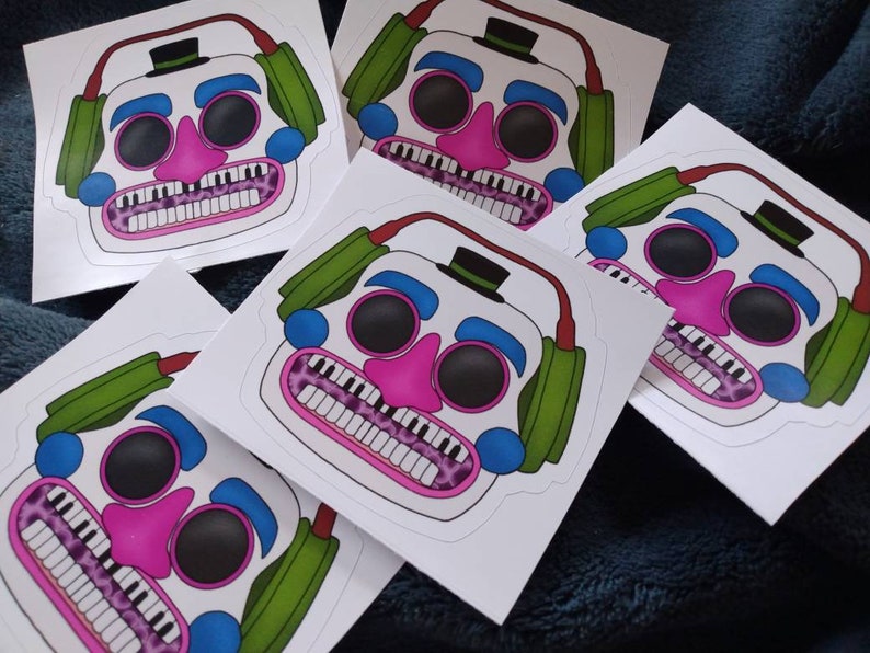 DJ Music Man Matte Sticker FNAF - Etsy