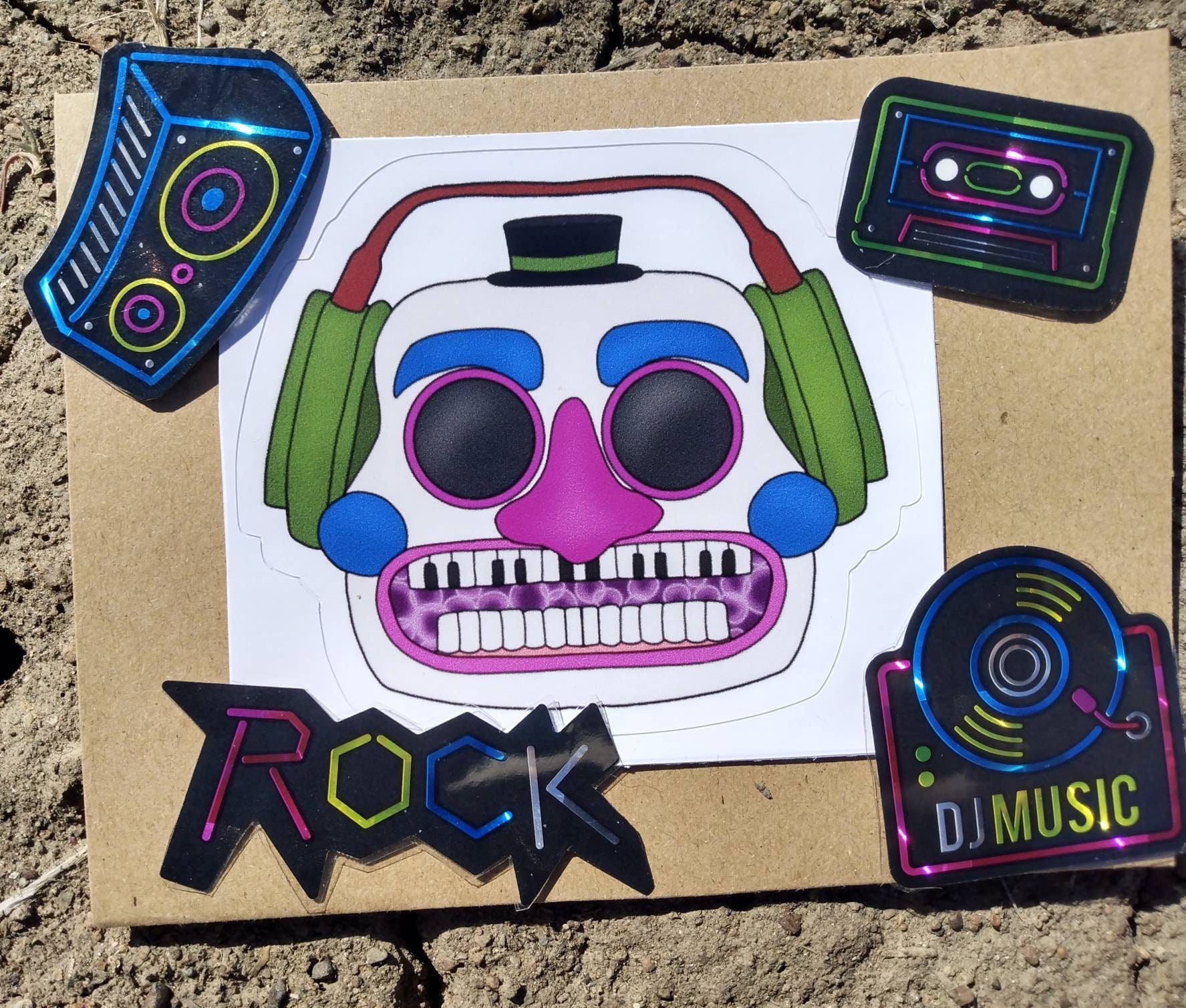 DJ Music Man Matte Sticker FNAF - Etsy