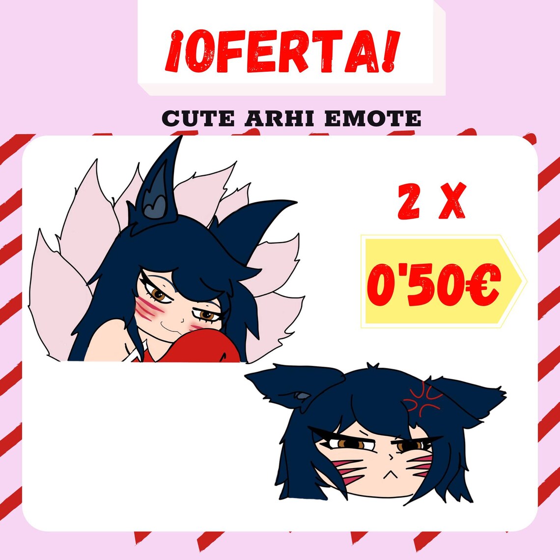 Emotes of Ahri - Etsy Hong Kong